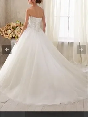 Mori Lee | Dresses | Mori Lee Strapless Sweetheart Beaded Ball Gown In ...